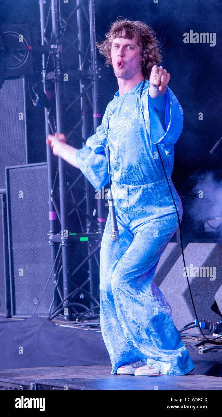 Tom Rees of Buzzard Buzzard Buzzard at Latitude Festival 2019 Stock ...