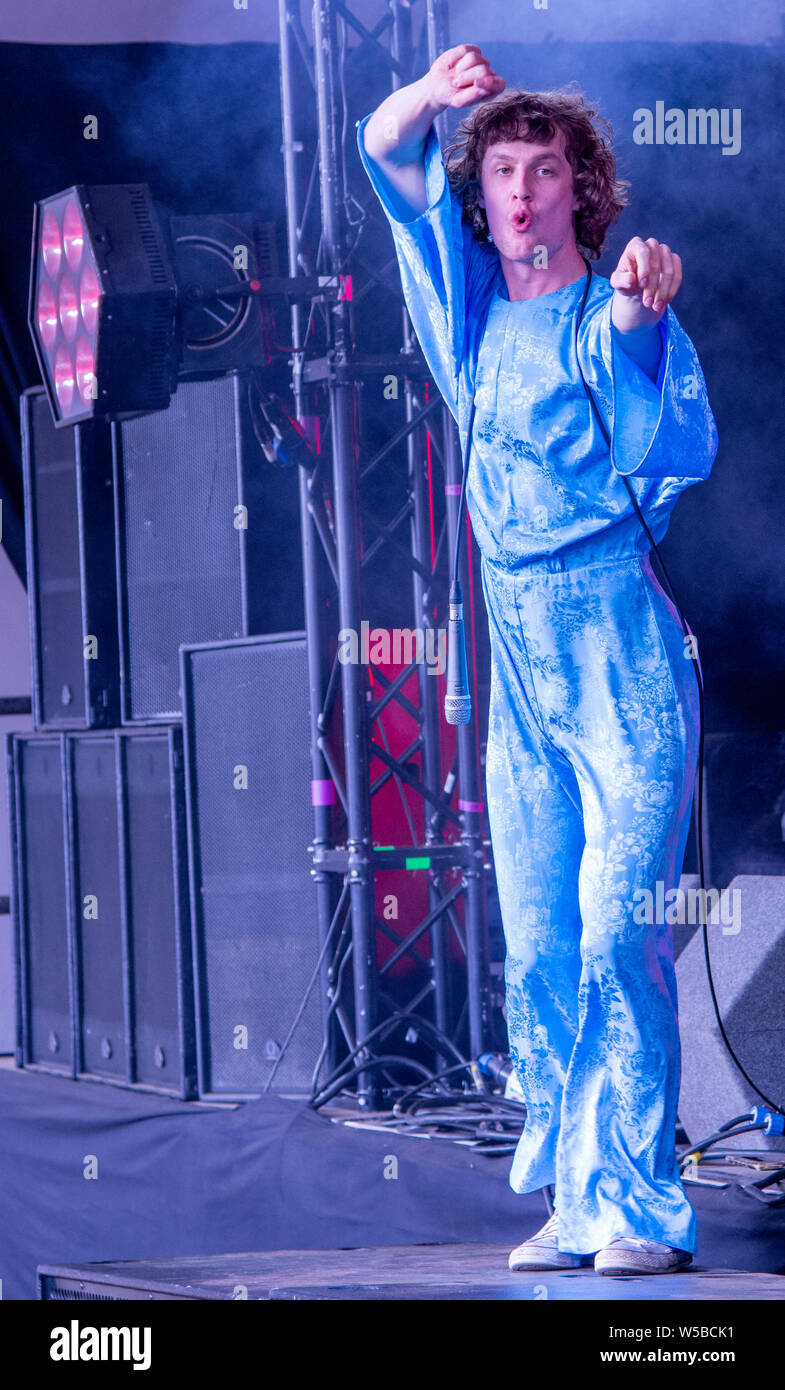 Tom Rees of Buzzard Buzzard Buzzard at Latitude Festival 2019 Stock ...