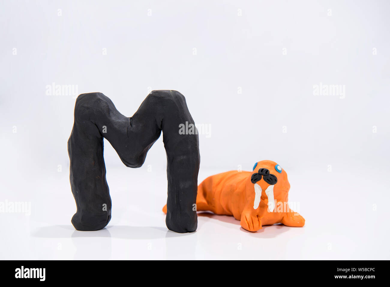 Letters made from Play Clay with some visualizations Stock Photo - Alamy