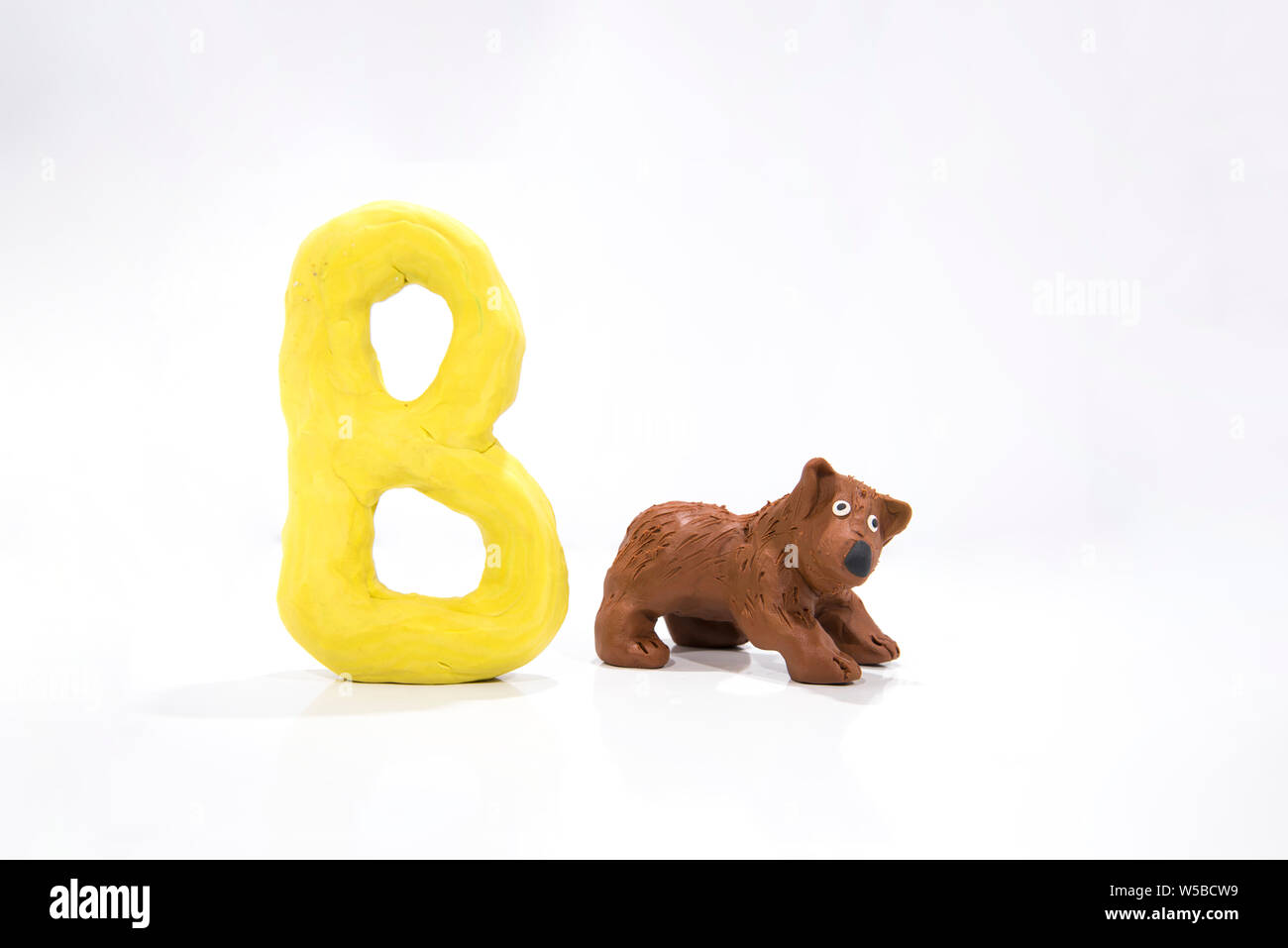 Letters made from Play Clay with some visualizations Stock Photo - Alamy