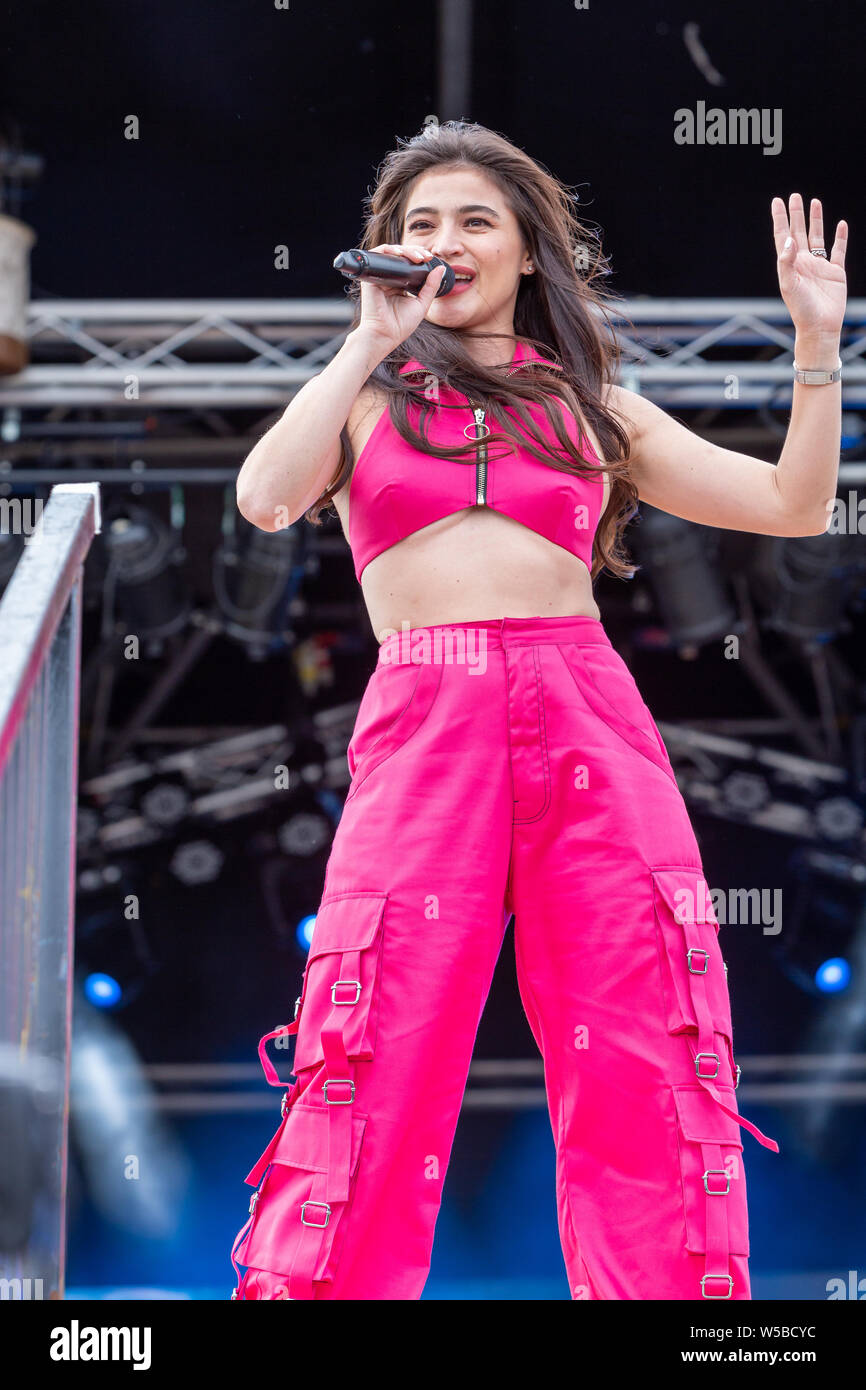 Walton-on-Thames, Sunday 21st July, 2019. The Barrio Fiesta London is ...