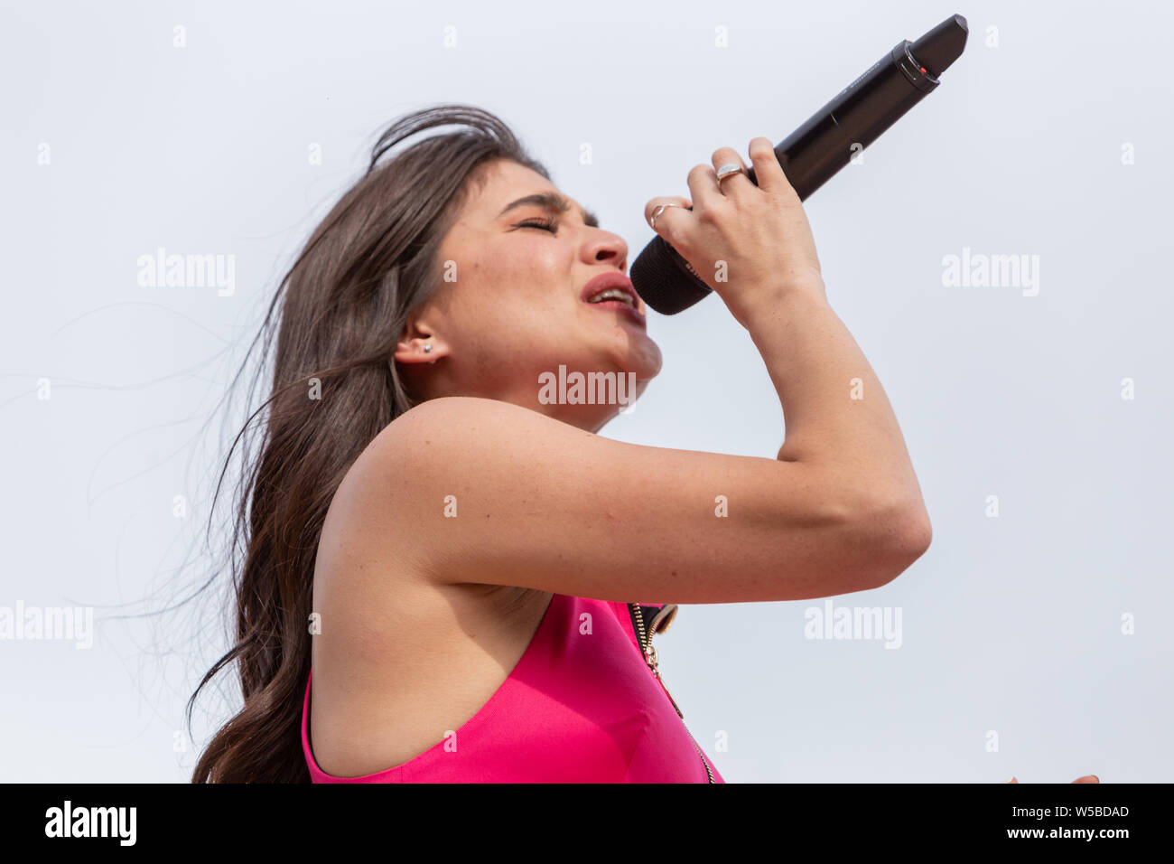 Walton-on-Thames, Sunday 21st July, 2019. The Barrio Fiesta London is ...