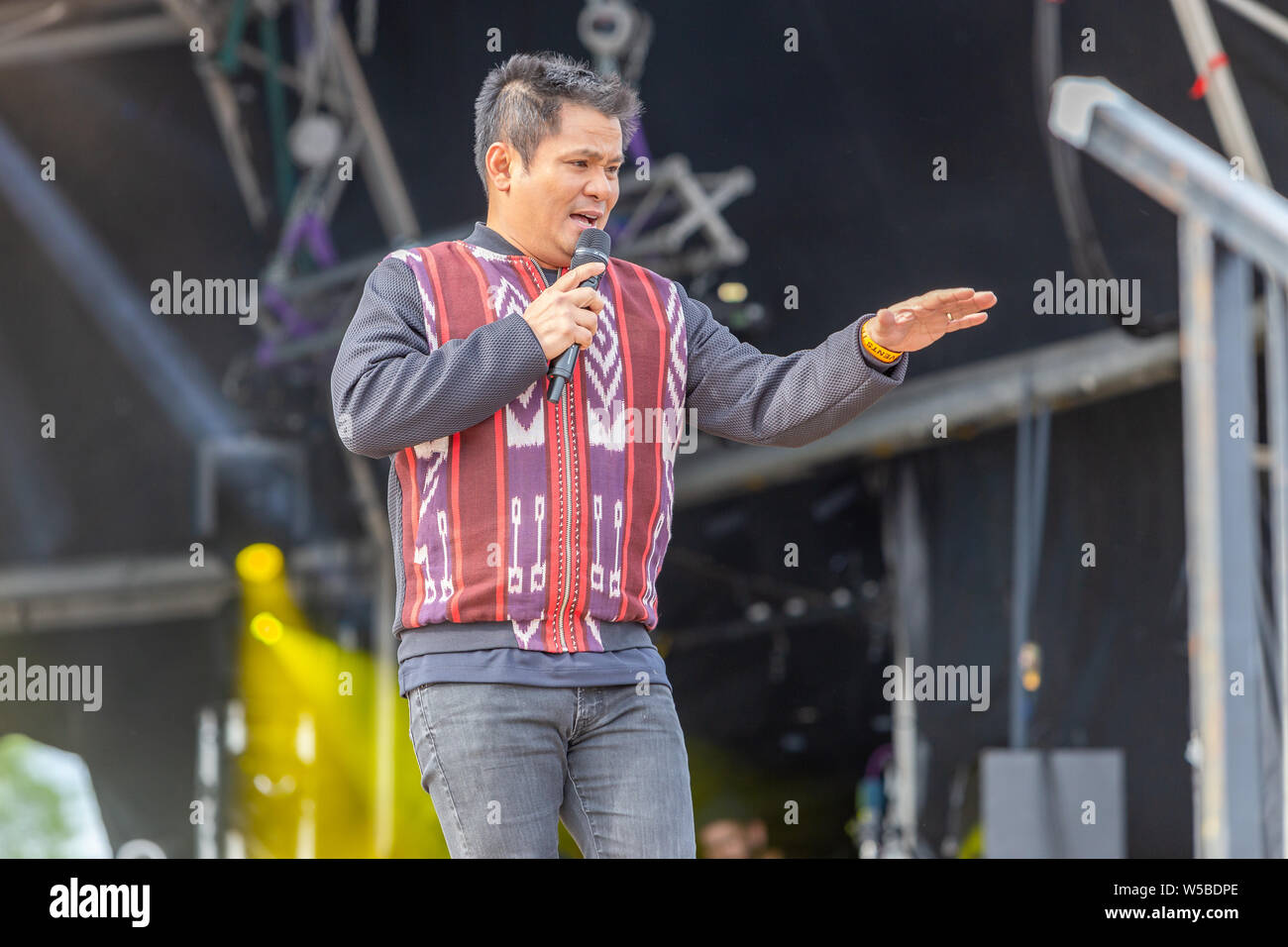 Walton-on-Thames, Sunday 21st July, 2019. The Barrio Fiesta London is ...