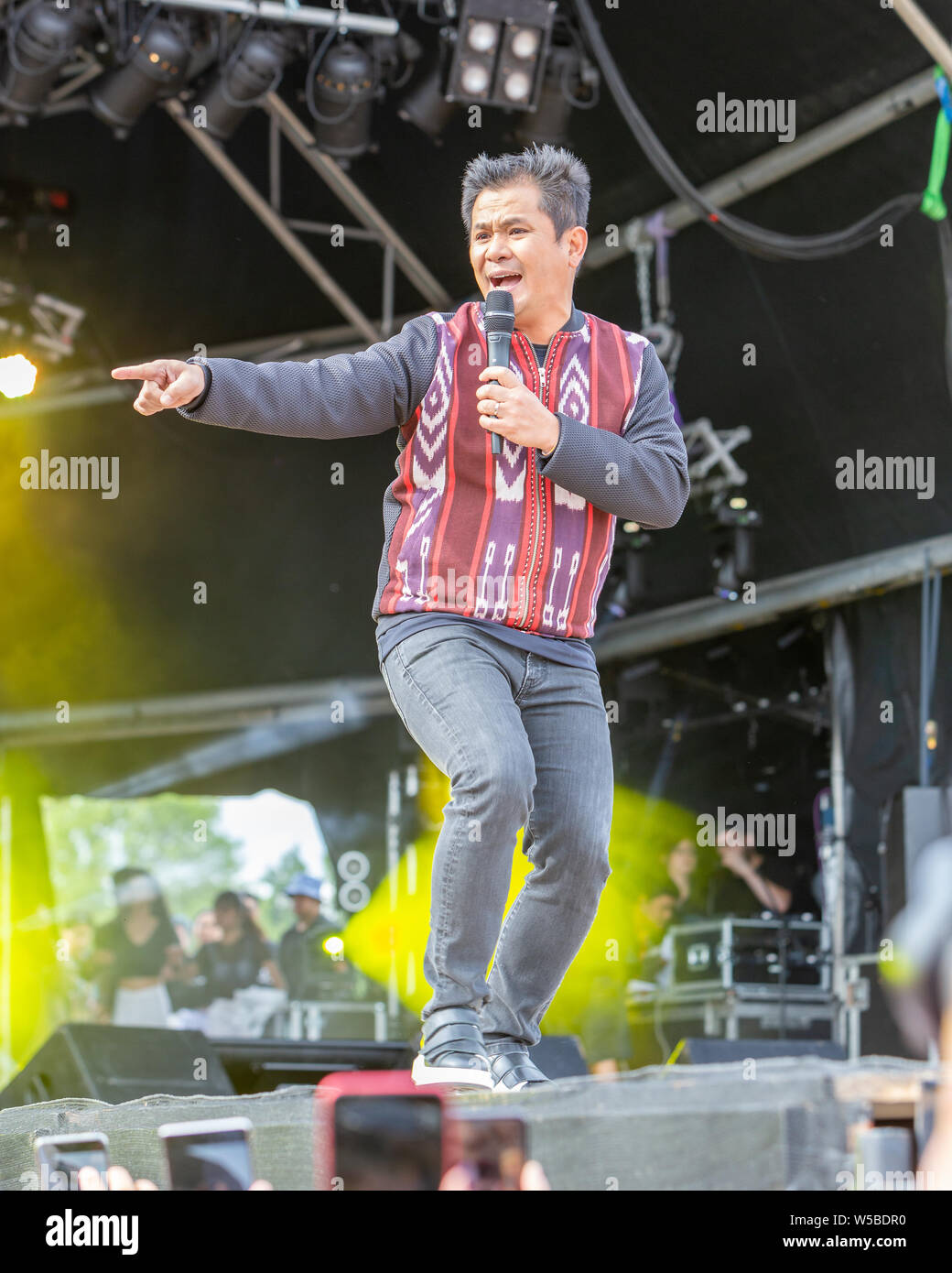 Walton-on-Thames, Sunday 21st July, 2019. The Barrio Fiesta London is ...