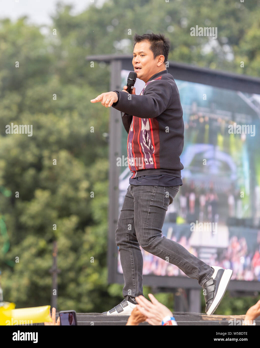 Walton-on-Thames, Sunday 21st July, 2019. The Barrio Fiesta London is ...