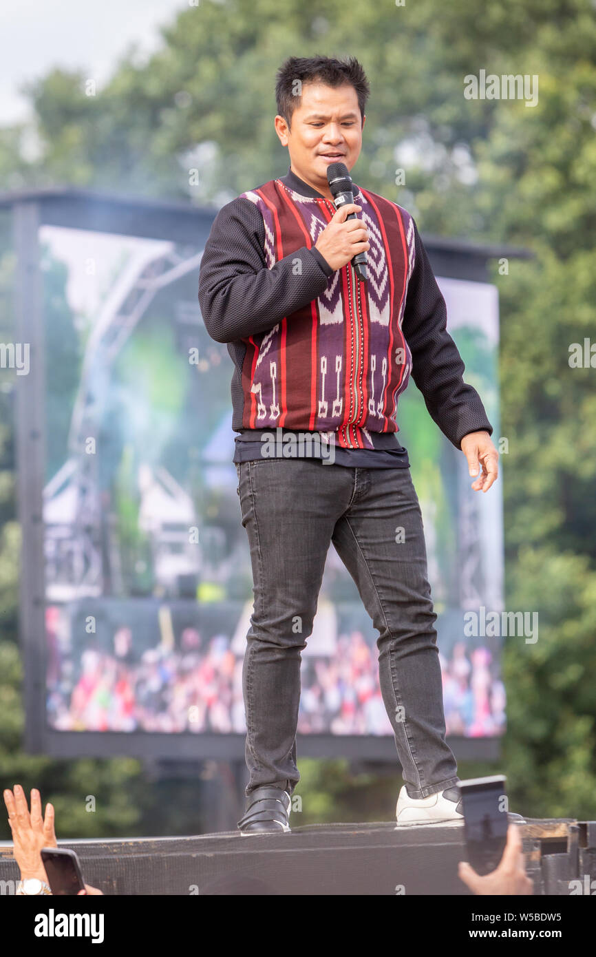 Walton-on-Thames, Sunday 21st July, 2019. The Barrio Fiesta London is ...