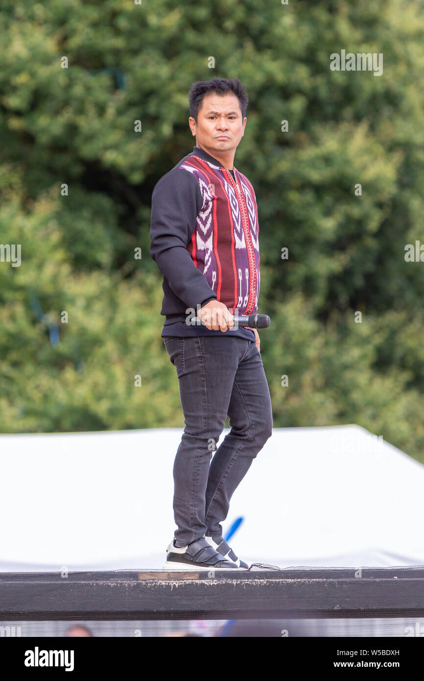 Walton-on-Thames, Sunday 21st July, 2019. The Barrio Fiesta London is ...