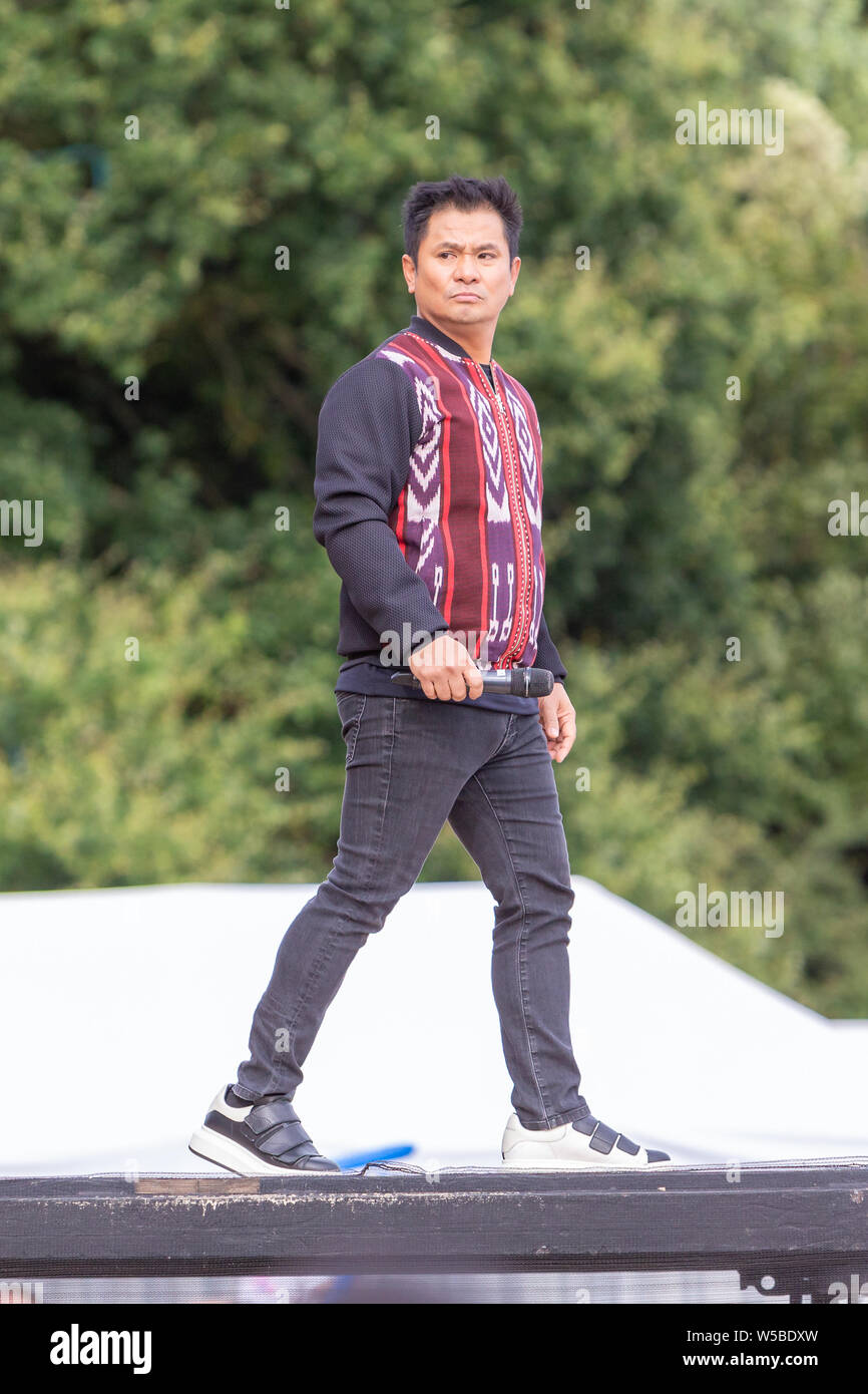 Walton-on-Thames, Sunday 21st July, 2019. The Barrio Fiesta London is ...