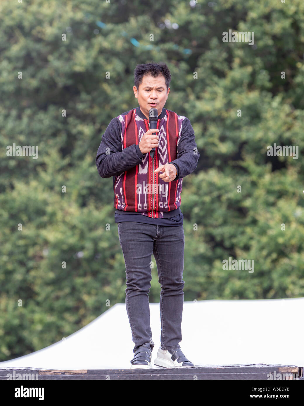 Walton-on-Thames, Sunday 21st July, 2019. The Barrio Fiesta London is ...