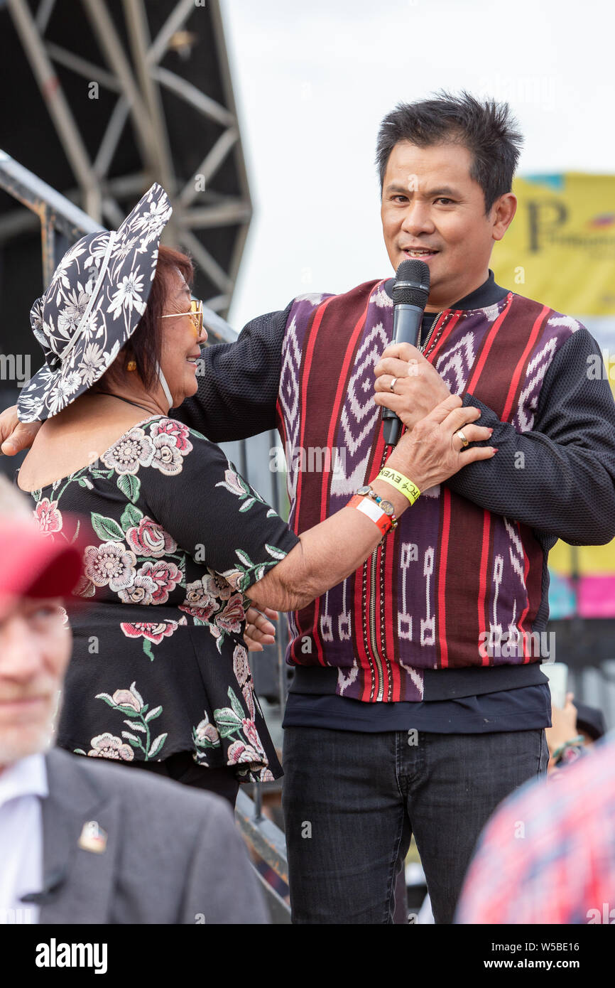 Walton-on-Thames, Sunday 21st July, 2019. The Barrio Fiesta London is ...