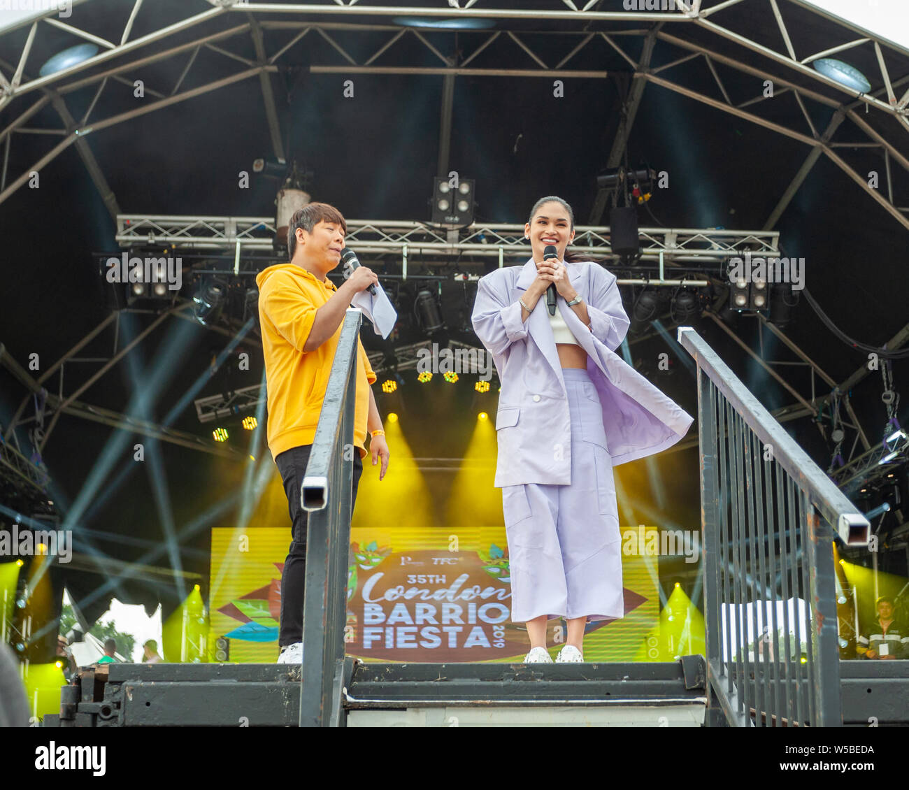 Walton-on-Thames, Sunday 21st July, 2019. The Barrio Fiesta London is ...