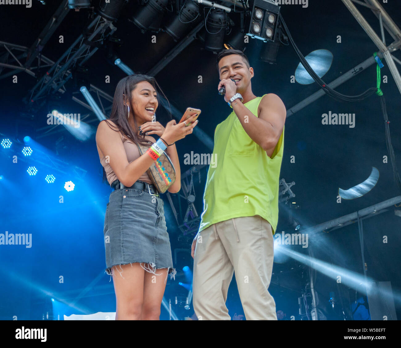 Walton-on-Thames, Sunday 21st July, 2019. The Barrio Fiesta London is ...