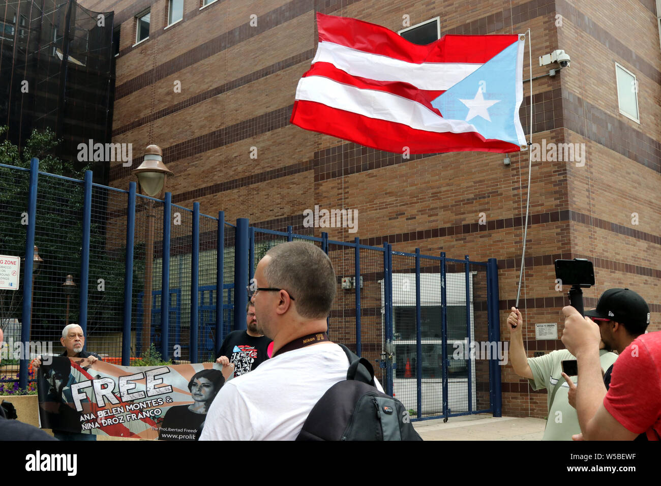 Freedom March for Puerto Rico, New York, USA Stock Photo - Alamy