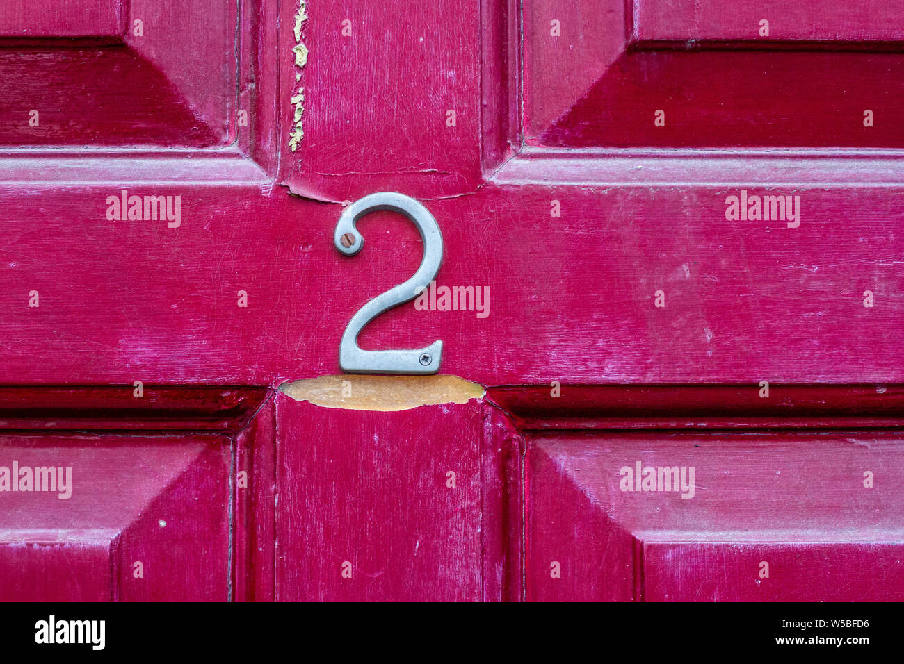 Number 2 front door hi-res stock photography and images - Alamy