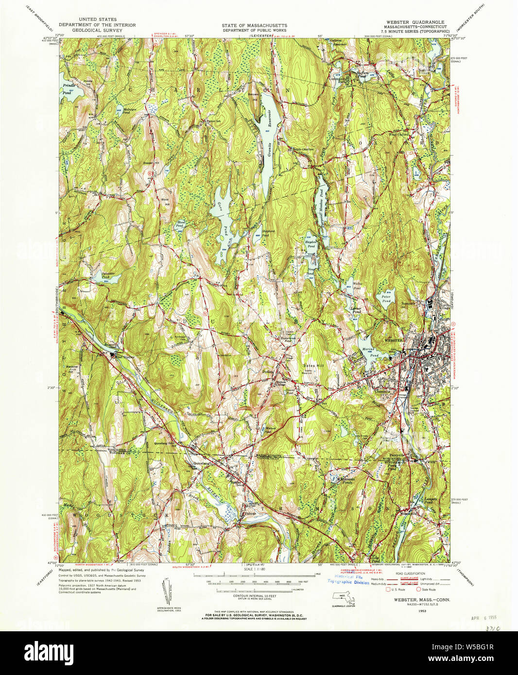 Webster map of the united states hi-res stock photography and images ...
