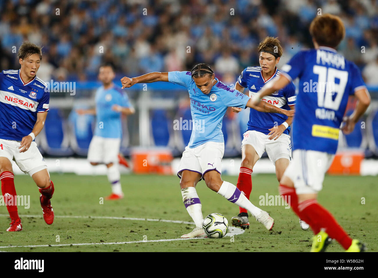 Kanagawa, Japan. 27th July, 2019. Leroy Sane (Manchester City) Football ...