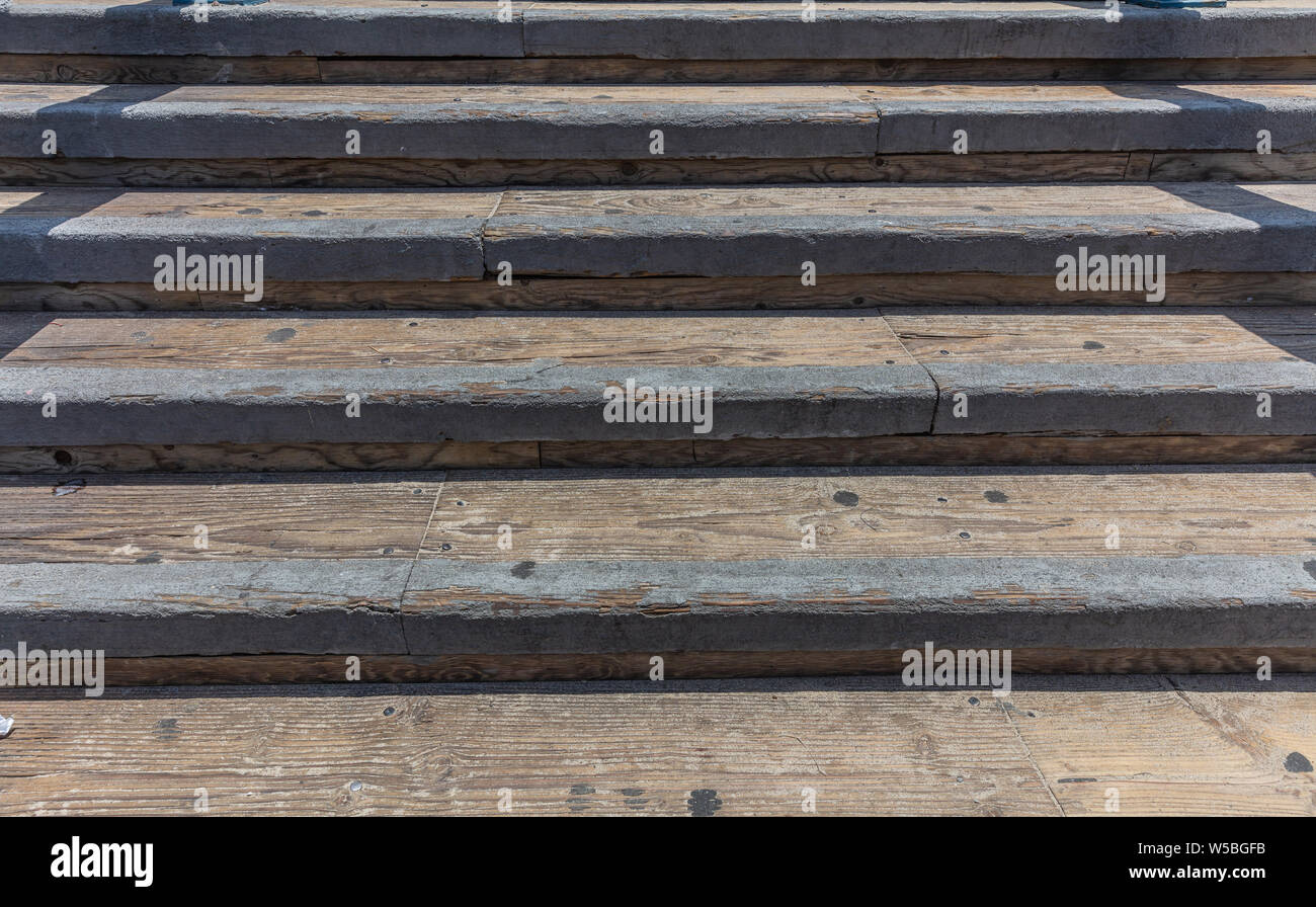 Wooden stair old hi-res stock photography and images - Alamy