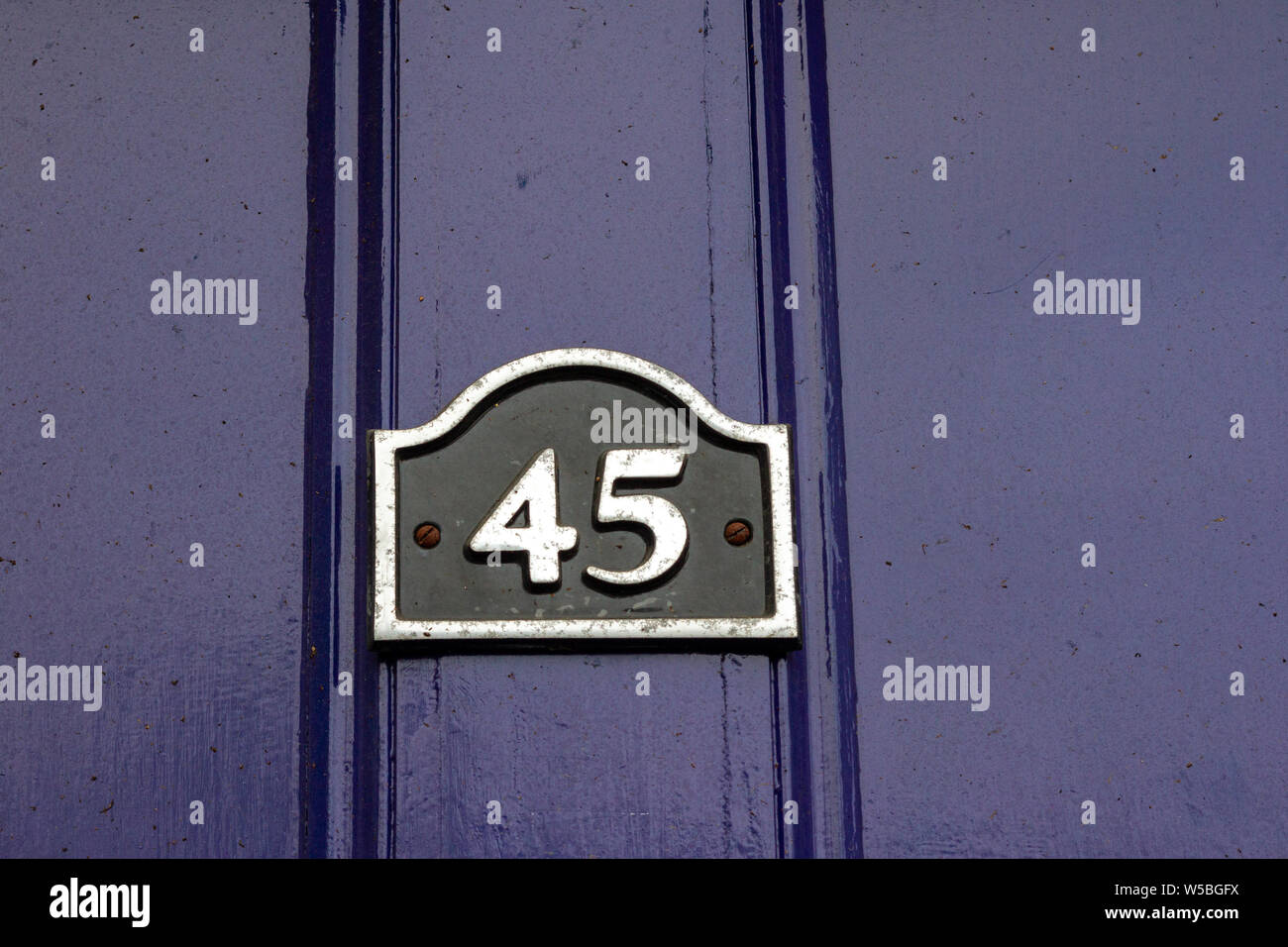 Number 45 sign hi-res stock photography and images - Alamy