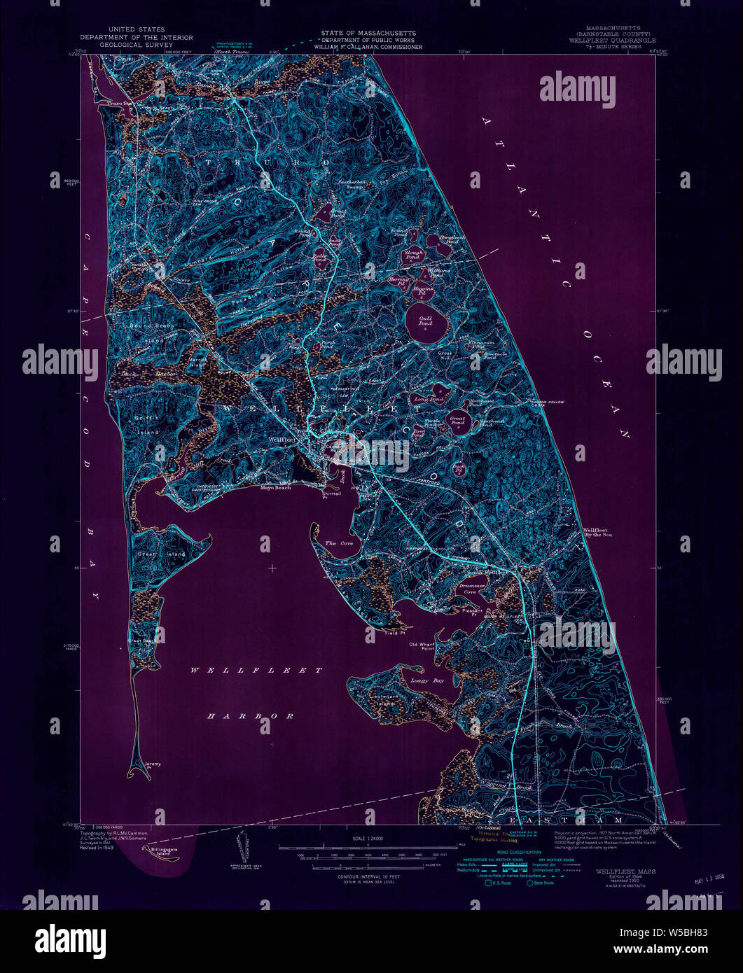 Map of wellfleet hi-res stock photography and images - Alamy