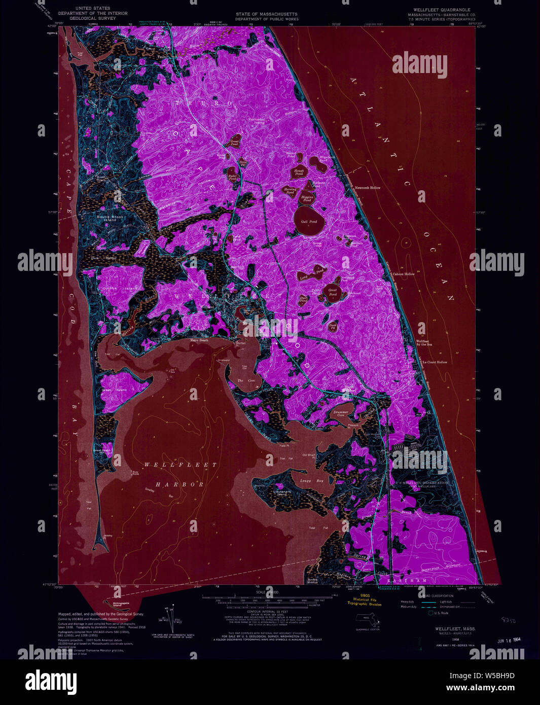 Map of wellfleet hi-res stock photography and images - Alamy