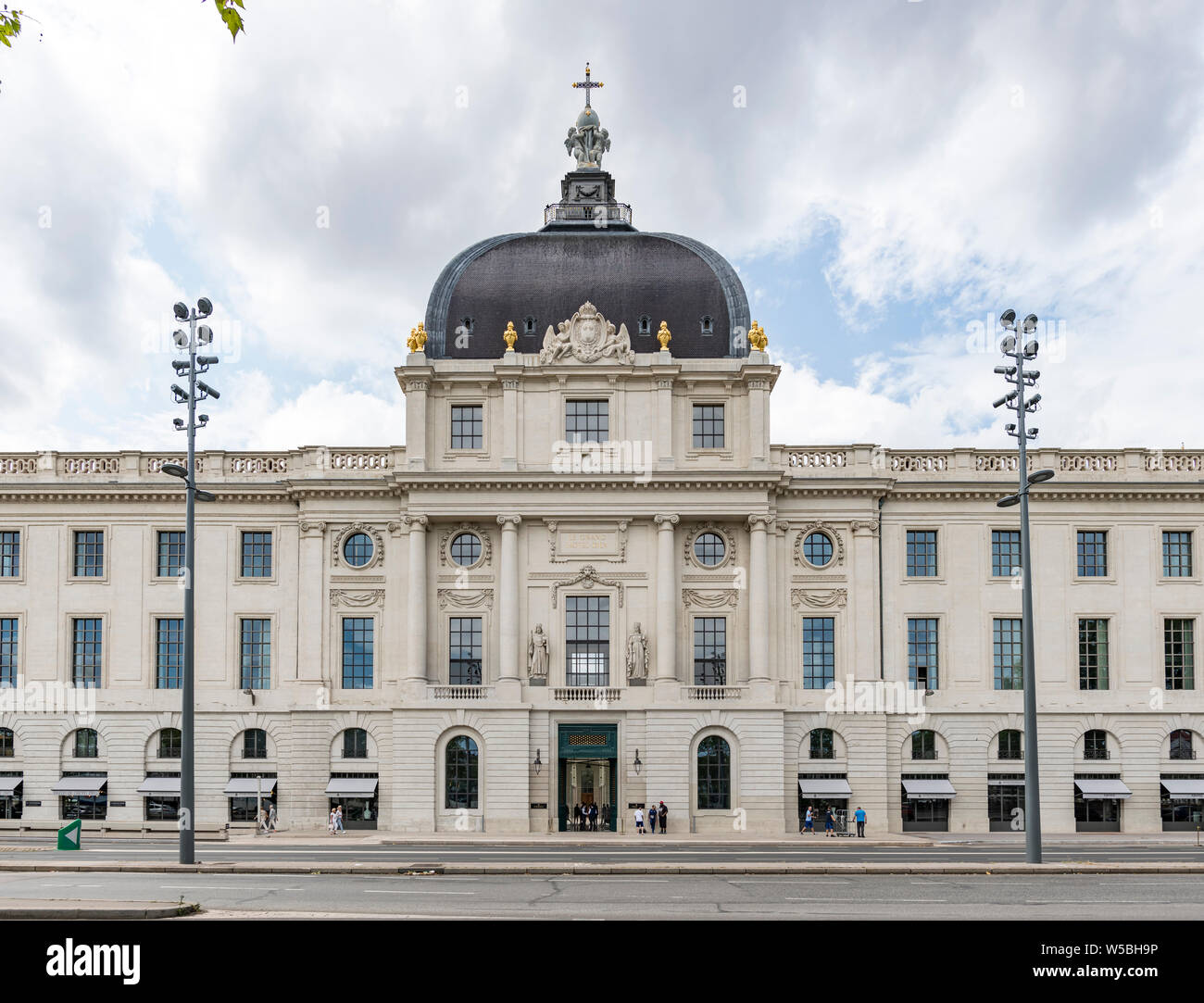 Facade of the renovated Lyon’s first hospital in the twelfth century ...