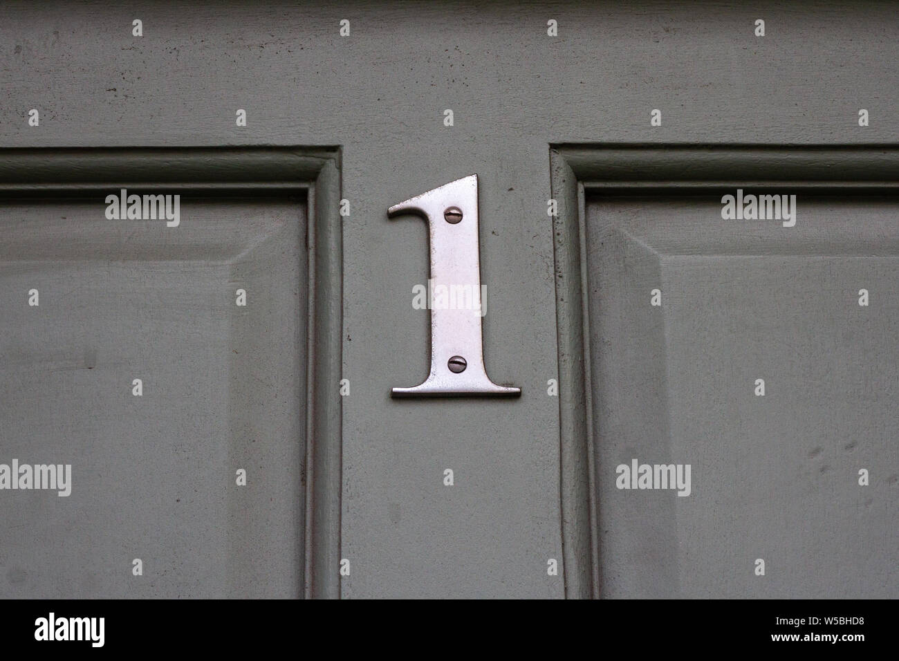 House Numbers 1 High Resolution Stock Photography and Images - Alamy