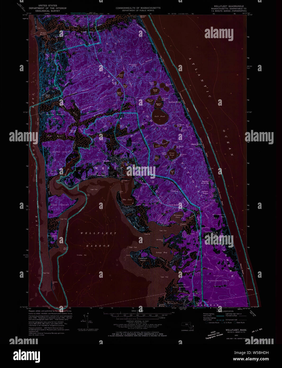 Map of wellfleet hi-res stock photography and images - Alamy