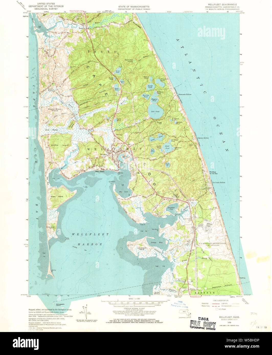 Map of wellfleet hi-res stock photography and images - Alamy
