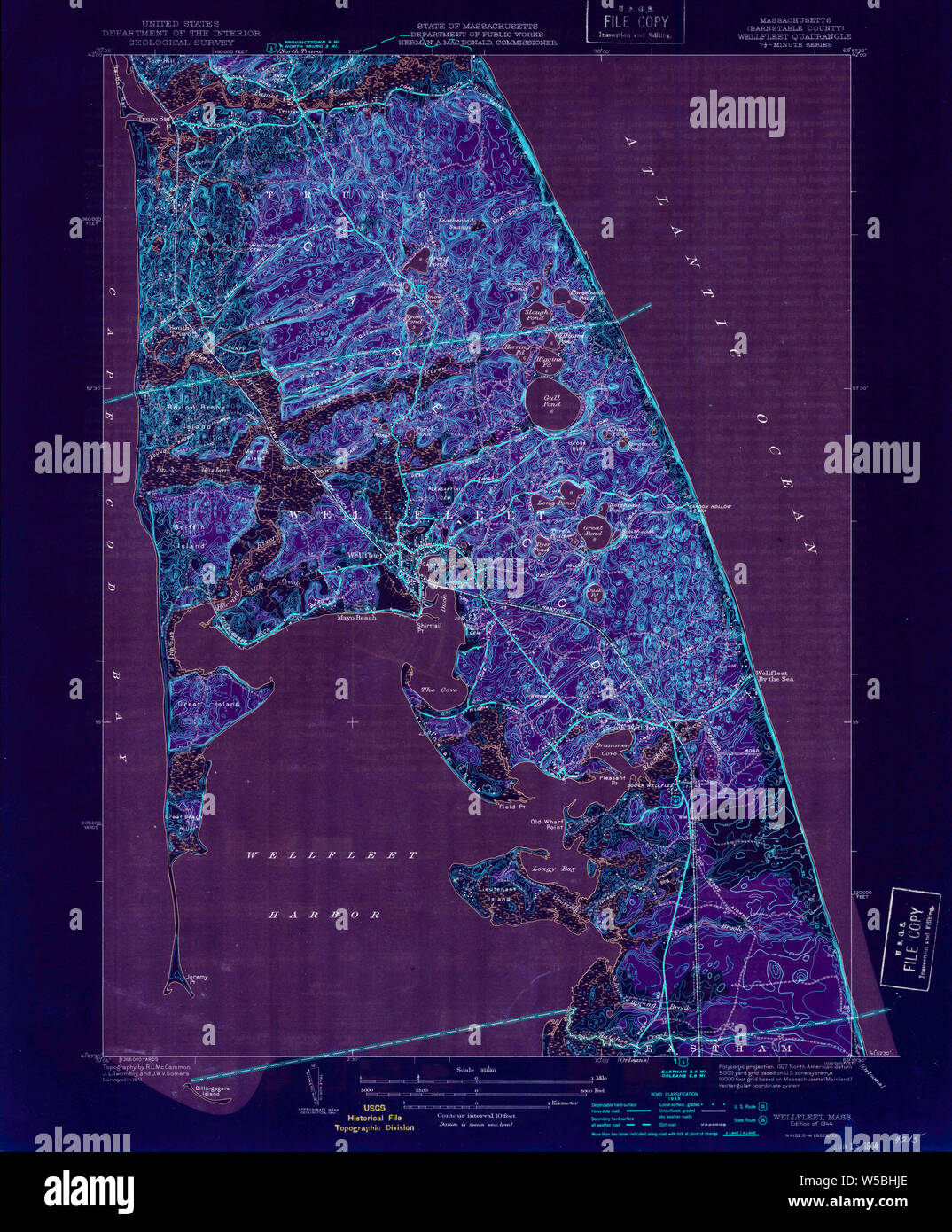 Map of wellfleet hi-res stock photography and images - Alamy