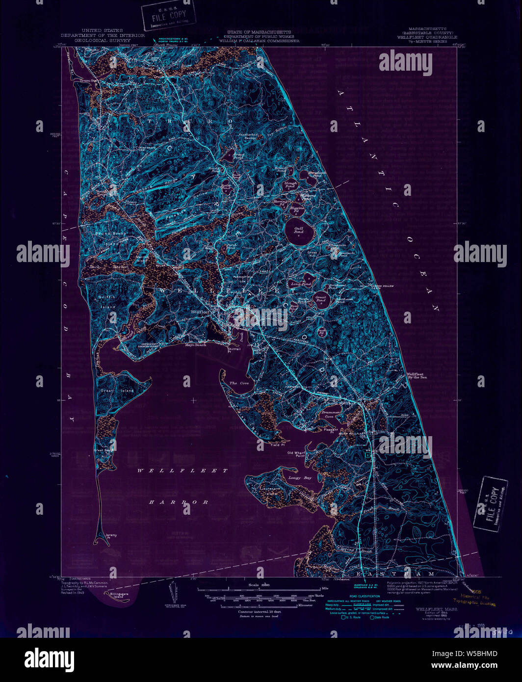 Map of wellfleet hi-res stock photography and images - Alamy