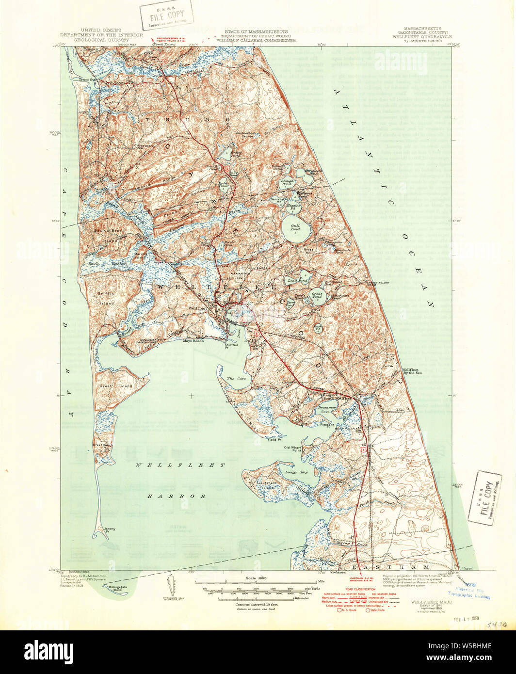 Map of wellfleet hi-res stock photography and images - Alamy
