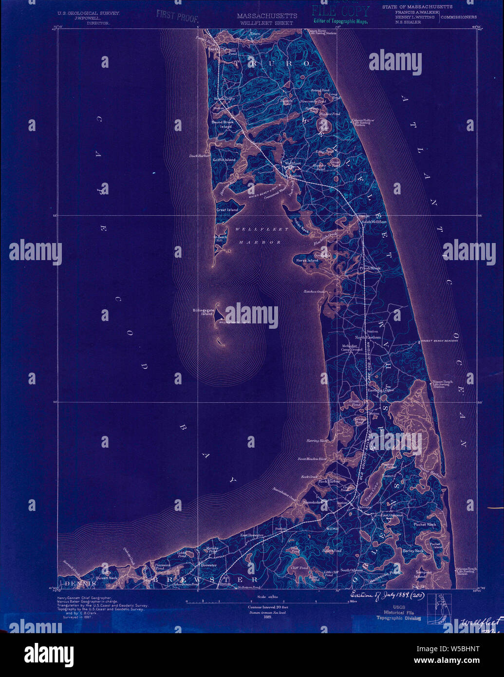 Map of wellfleet hi-res stock photography and images - Alamy