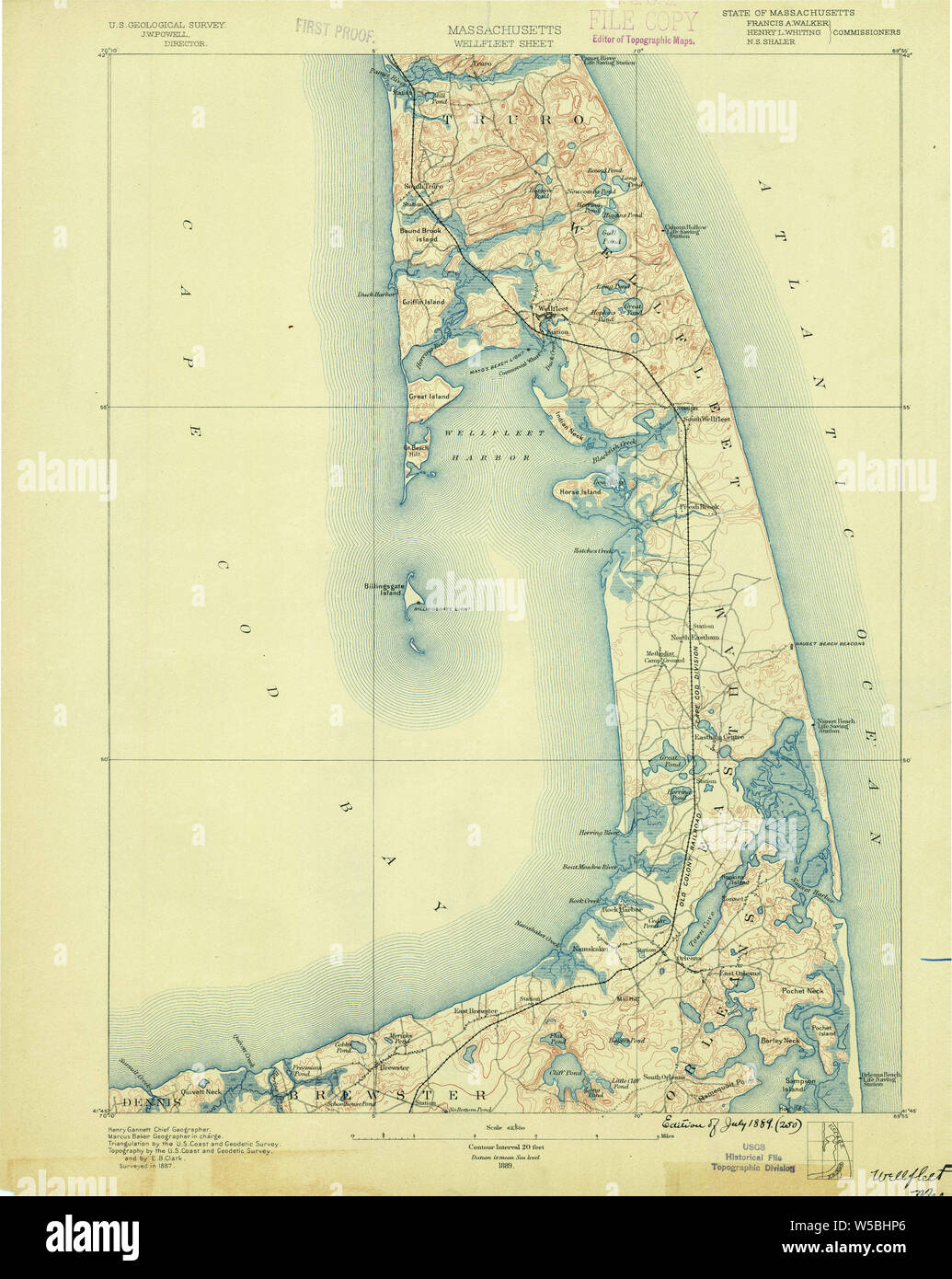 Map of wellfleet hi-res stock photography and images - Alamy