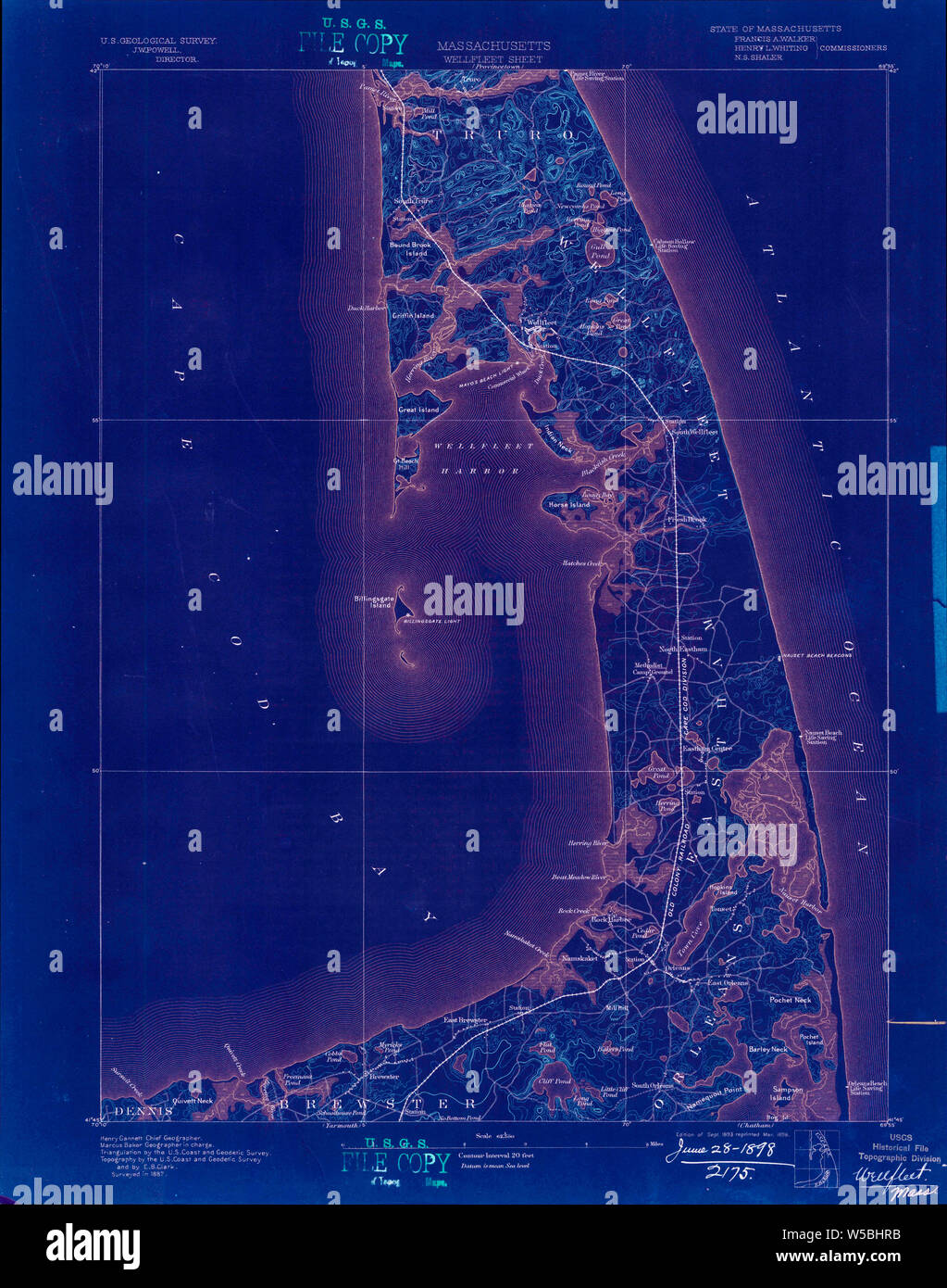 Map of wellfleet hi-res stock photography and images - Alamy