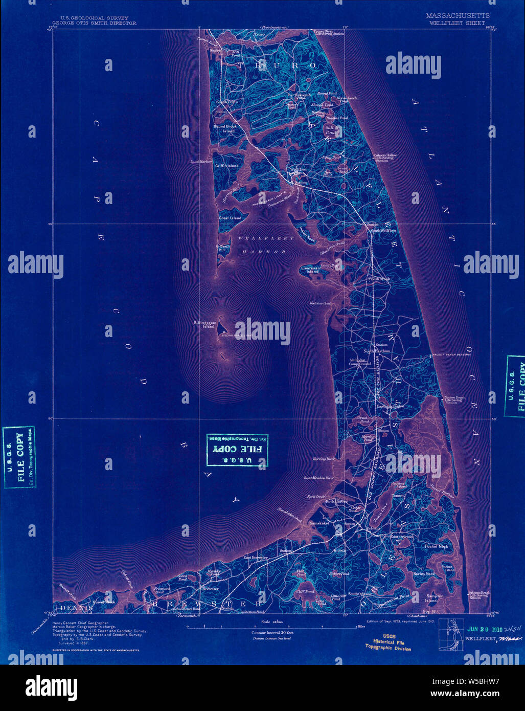 Map of wellfleet hi-res stock photography and images - Alamy
