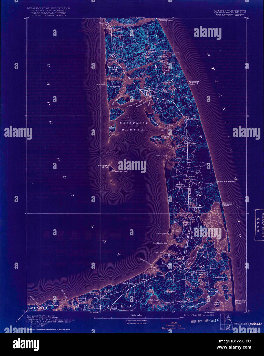 Map of wellfleet hi-res stock photography and images - Alamy