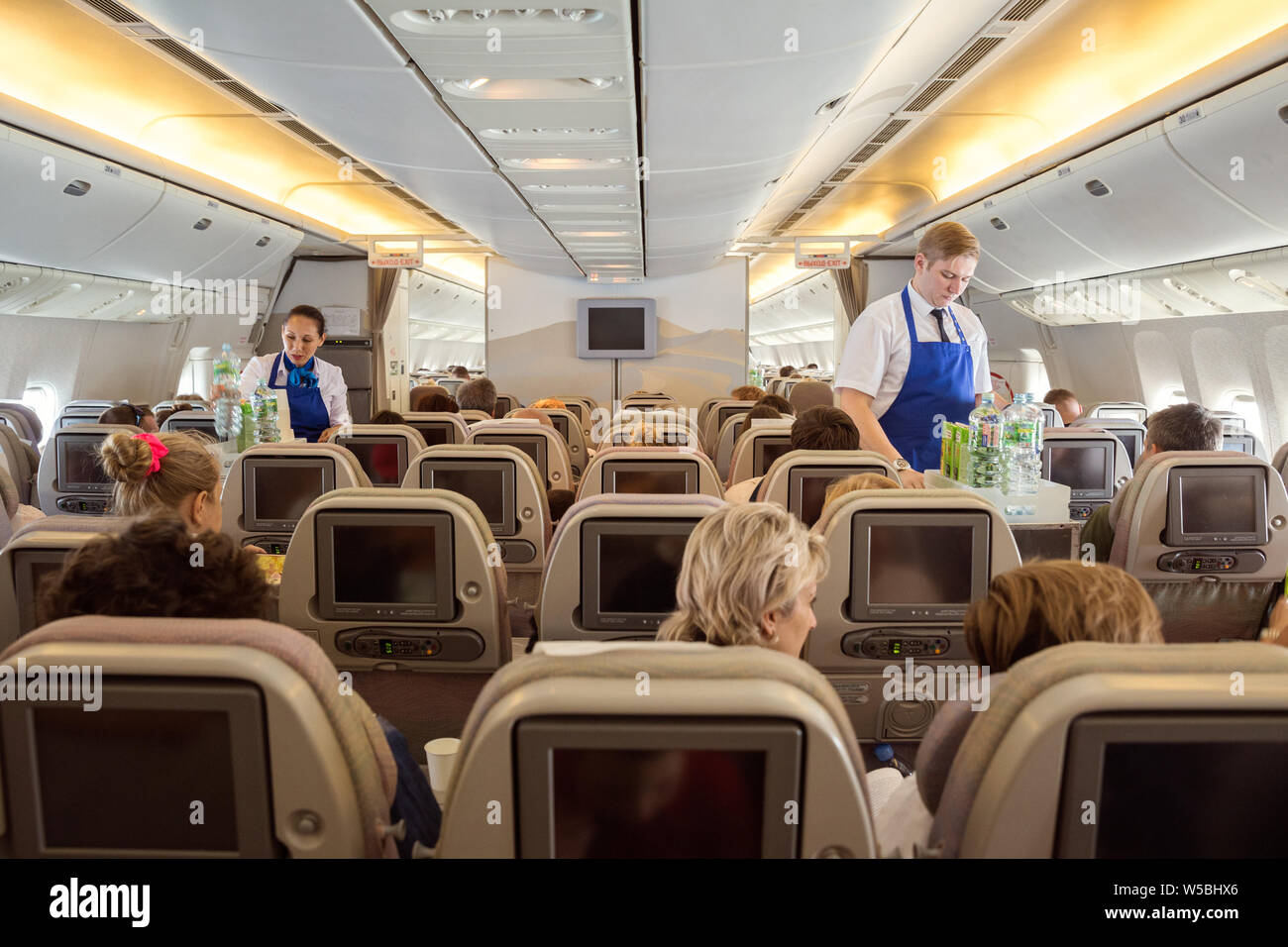 Airplane food cart hi-res stock photography and images - Alamy