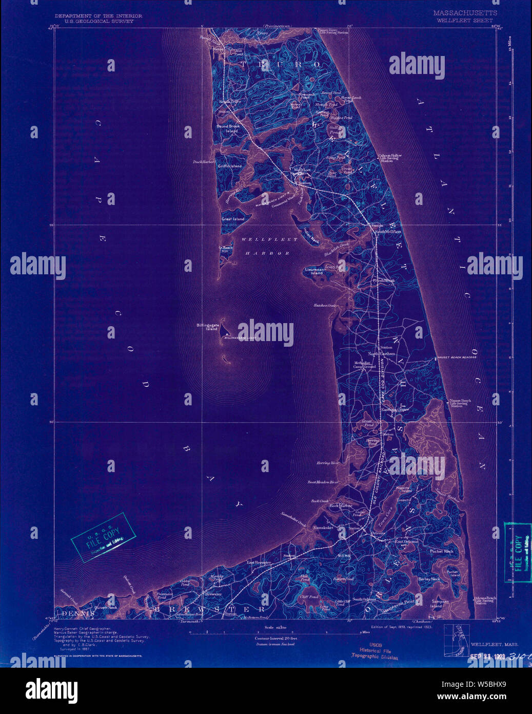 Map of wellfleet hi-res stock photography and images - Alamy