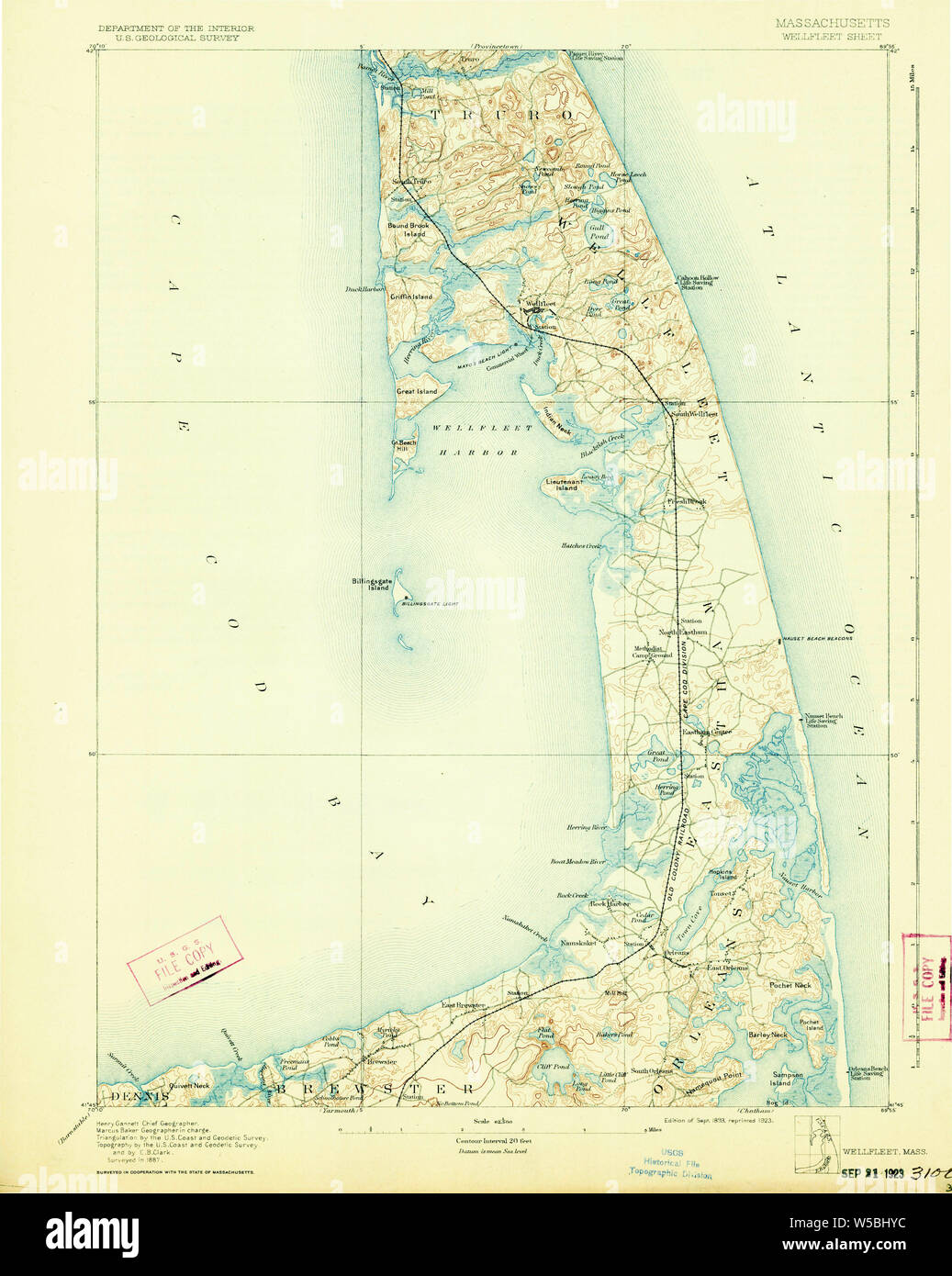 Map of wellfleet hi-res stock photography and images - Alamy