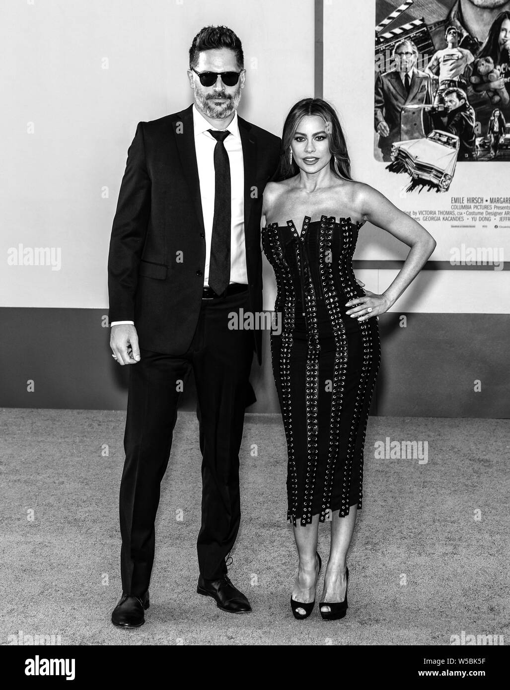 Celebrities sofia vergara and joe manganiello Black and White Stock ...