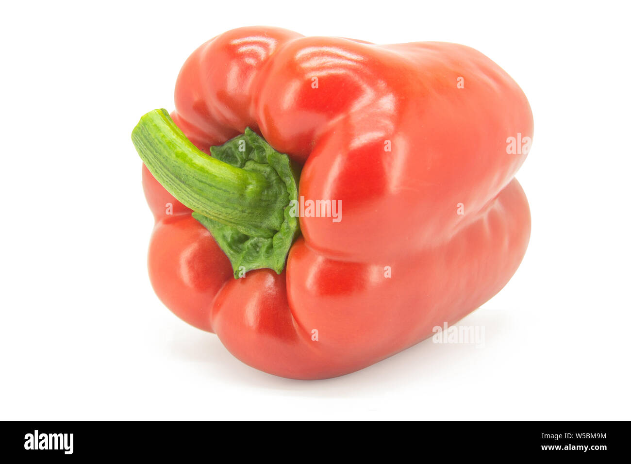 Red bell pepper or Sweet pepper or Capcicum isolated on white ...