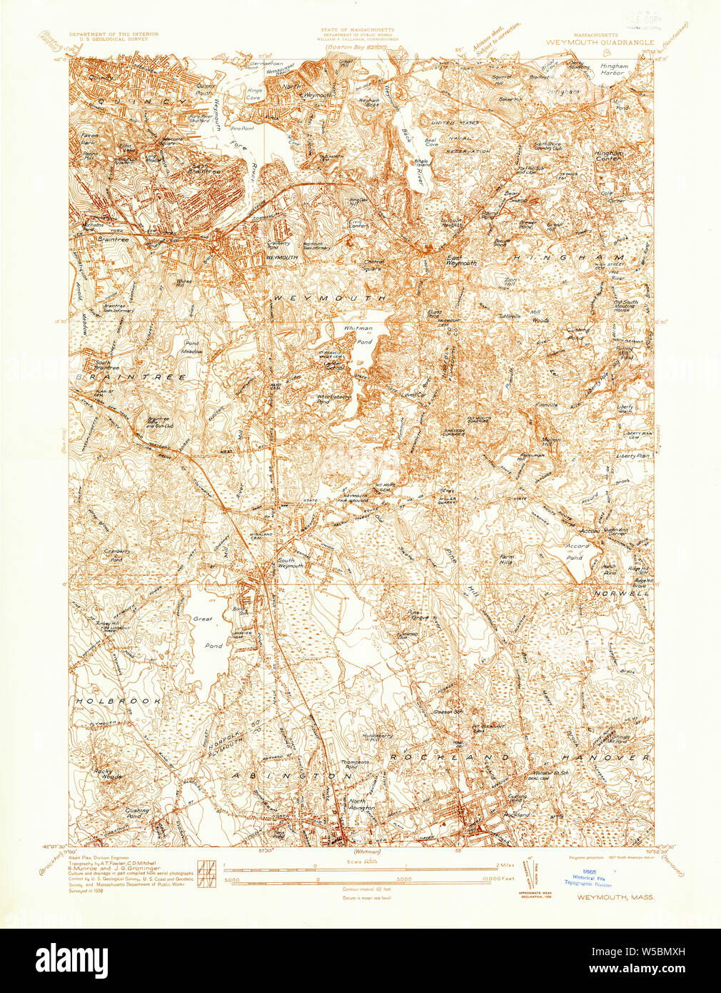 Weymouth map hi-res stock photography and images - Alamy