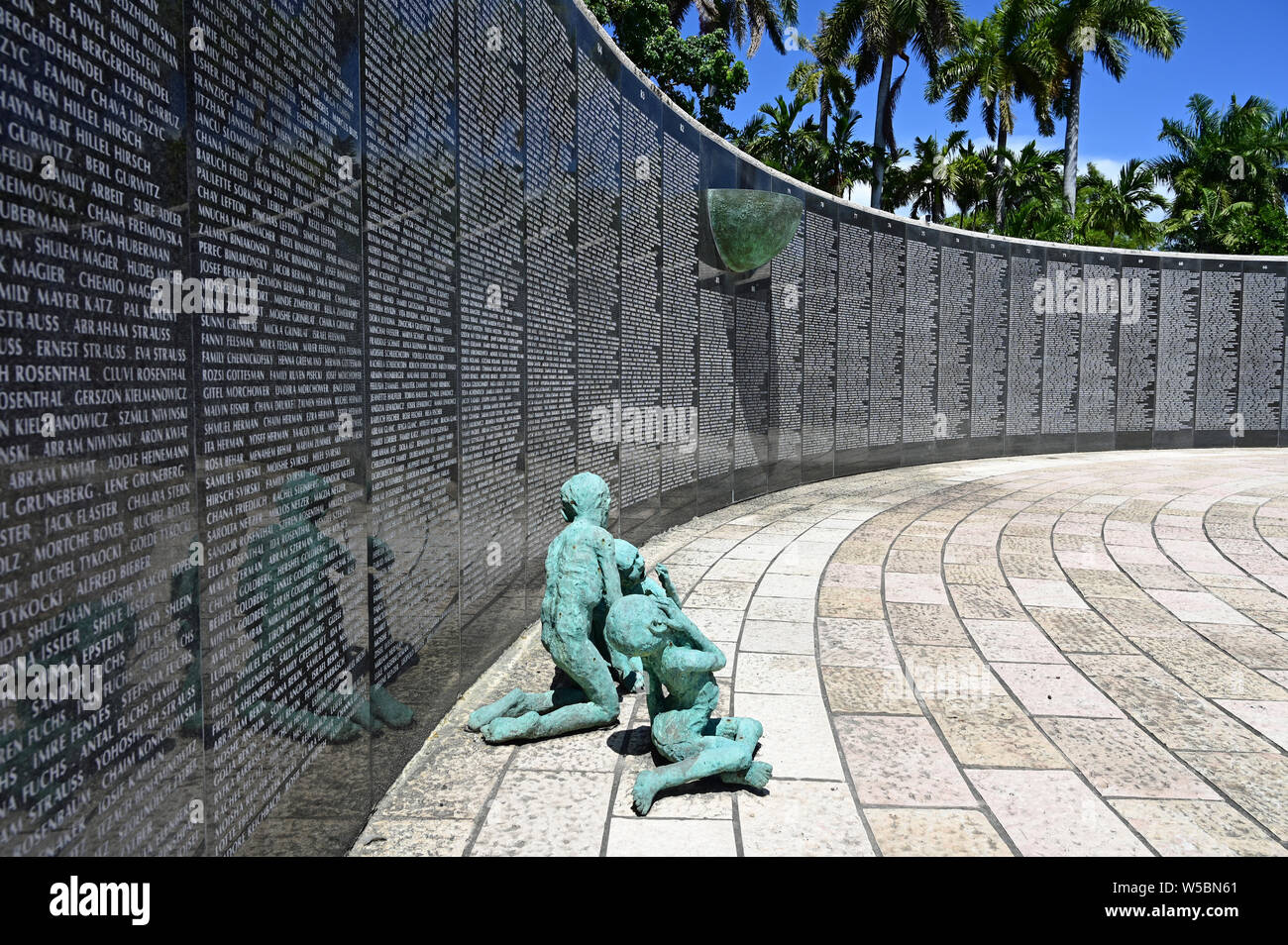 Miami Beach, Florida - July 21, 2019 - The Holocaust Memorial, designed ...