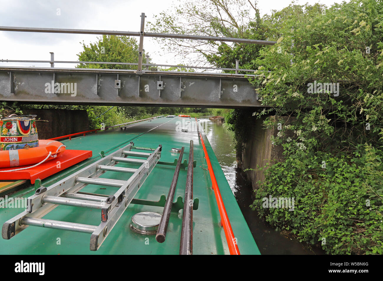 It's a tight fit getting a 68 foot (21 meter) long canal boat under ...