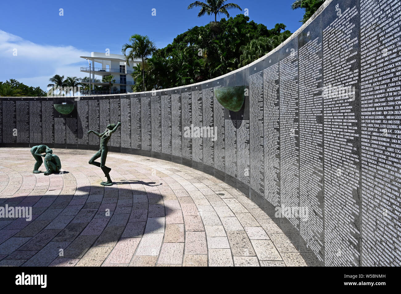 Miami Beach, Florida - July 21, 2019 - The Holocaust Memorial, designed ...