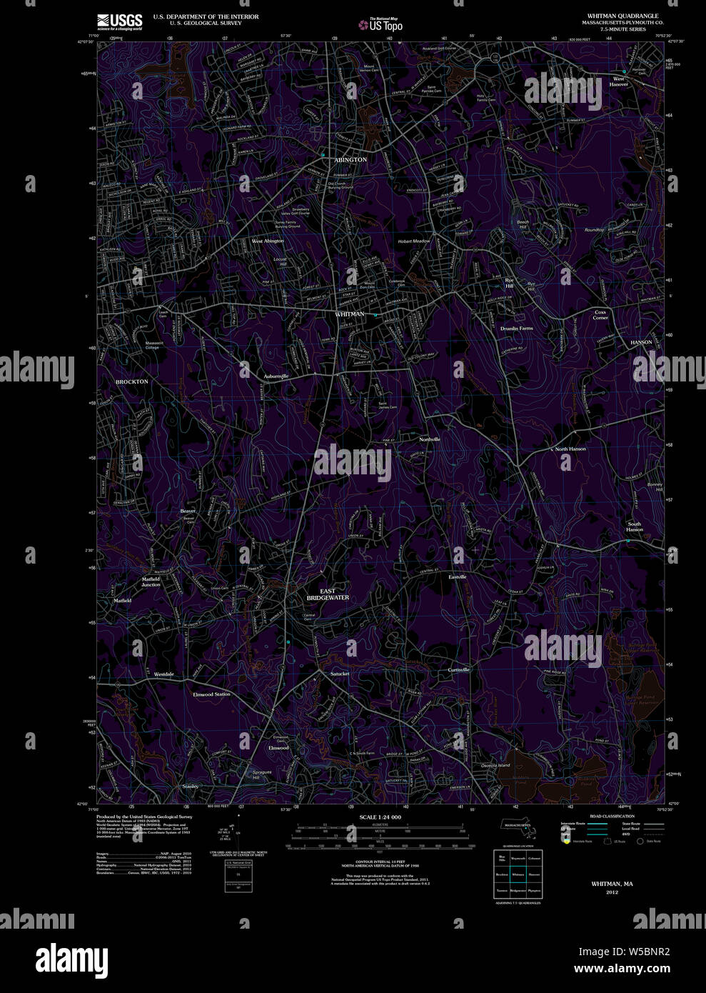 Map of whitman hi-res stock photography and images - Alamy
