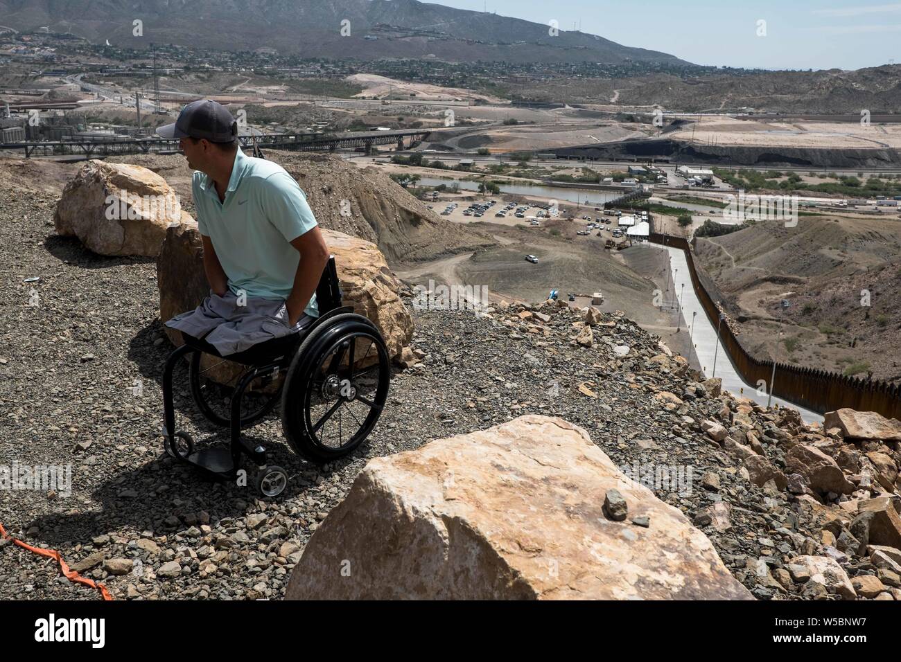 New Mexico, USA. 27th July, 2019. BRIAN KOLFAGE, founder of We Build ...