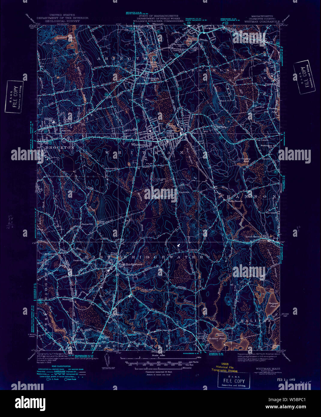 Map of whitman hi-res stock photography and images - Alamy