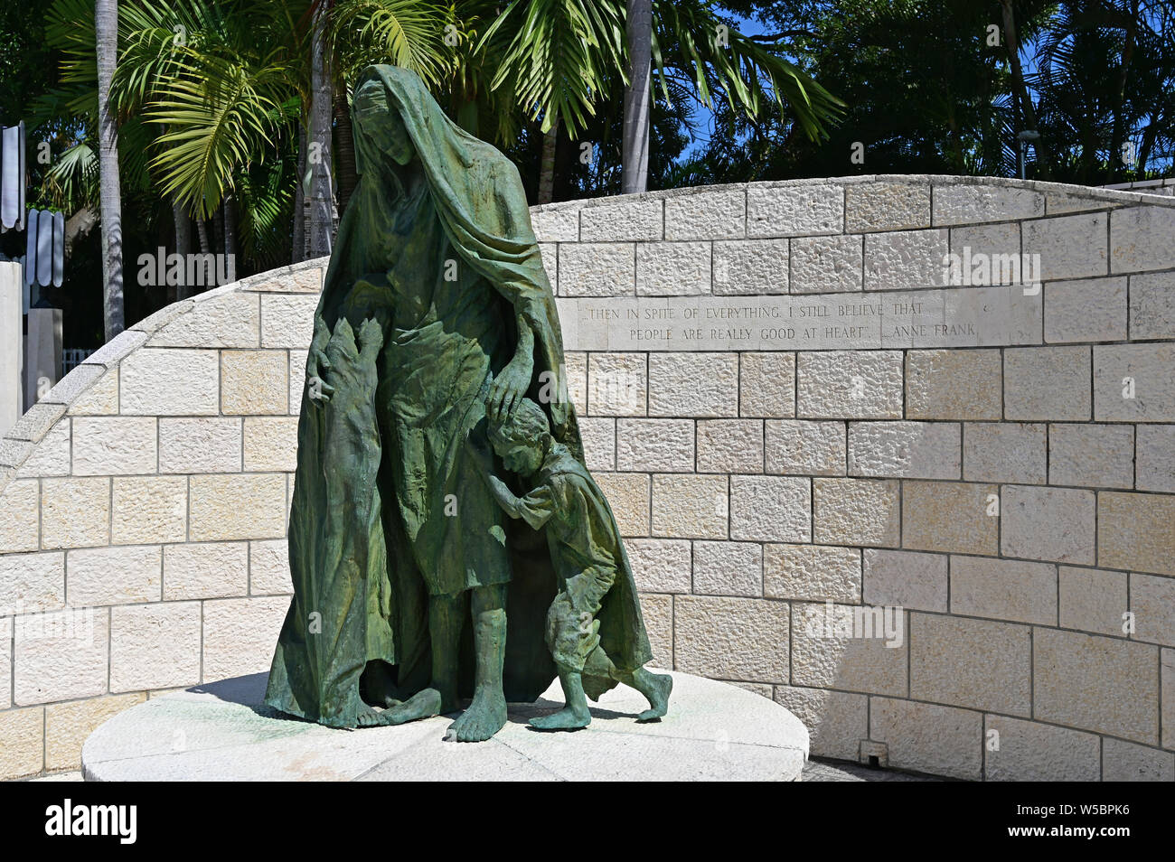 Miami Beach, Florida - July 21, 2019 - The Holocaust Memorial, designed ...