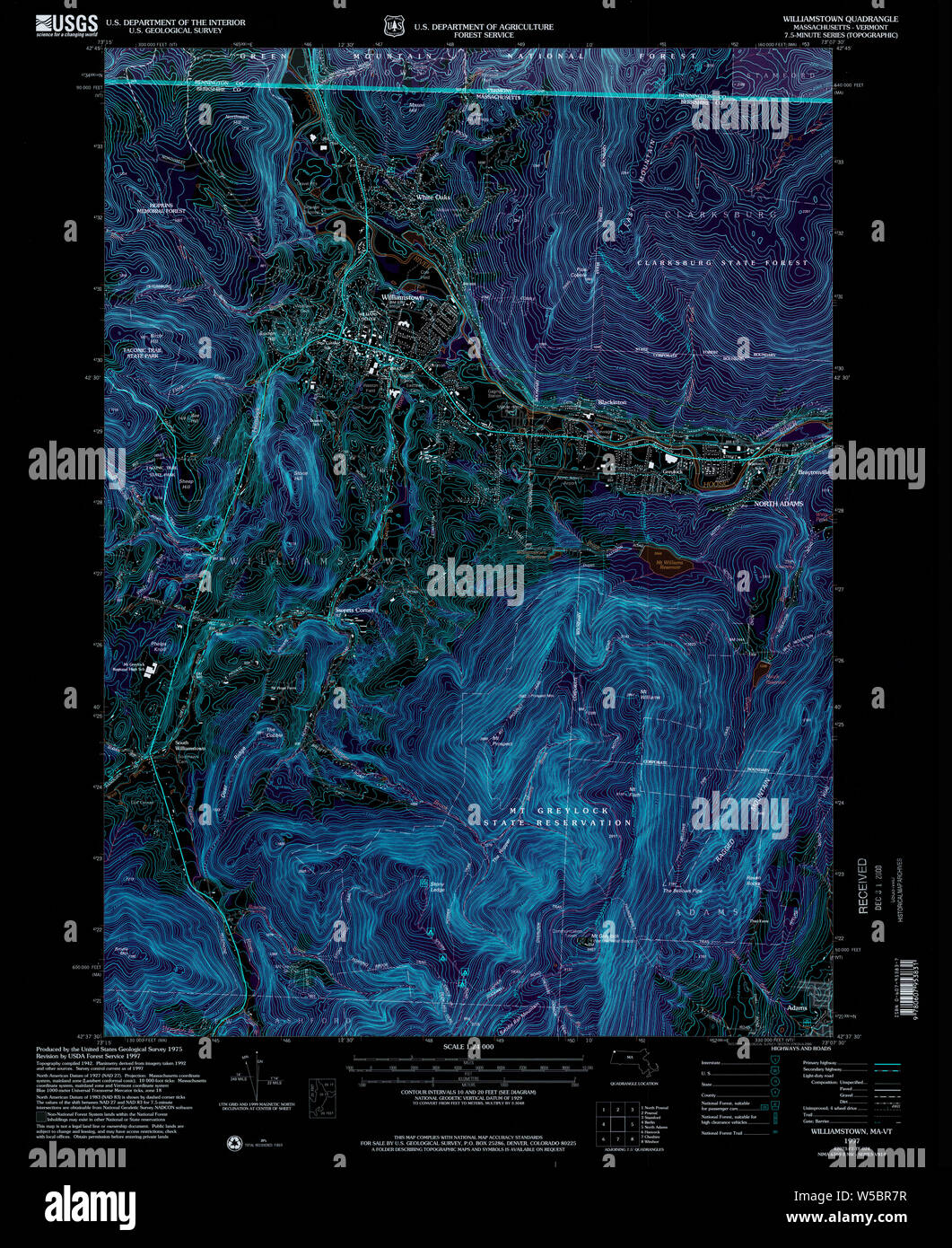 Map of williamstown hi-res stock photography and images - Alamy